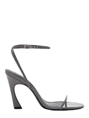 Schutz 70mm Sienna Curve Ankle-strap Sandals - Black
