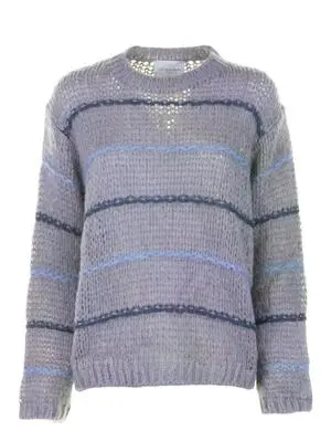 VICARIO CINQUE Striped Knit Sweater