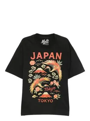 MELT Graphic-print T-shirt - Black
