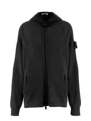 Premiata Merino Wool Zip-up Hoodie - Black