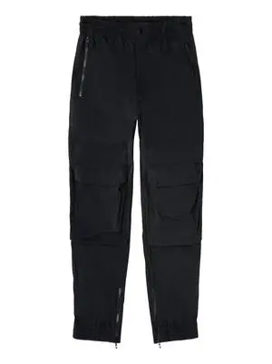 DIESEL® Elasticated-waistband Cargo Trousers - Black