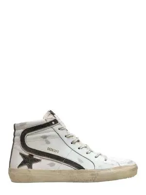 GOLDEN GOOSE Slide Leather Sneakers - White
