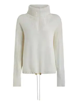 Varley Hannah Cowl-neck Sweater - White