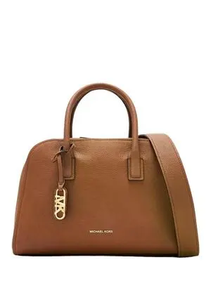 Michael Kors Logo-plaque Satchel - Brown