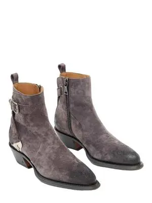 John Varvatos Crosby Saddle Jodhpur Boots - Charcoal