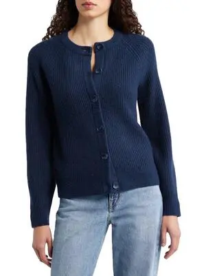 CASLON Cozy Ribbed Cardigan