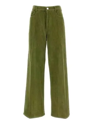 CELLAR DOOR Corduroy Trousers - Green