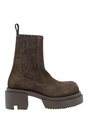 Rick Owens 70mm Beatle Bogun Boots - Brown
