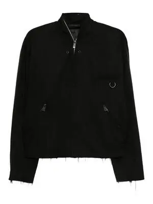 TEAM WANG DESIGN Raw-edge Jacket - Black