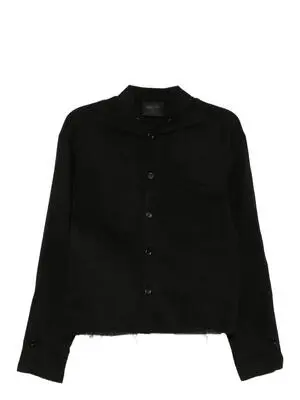 TEAM WANG DESIGN Textured Shirt - Black