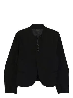 TEAM WANG DESIGN Stand-collar Blazer - Black