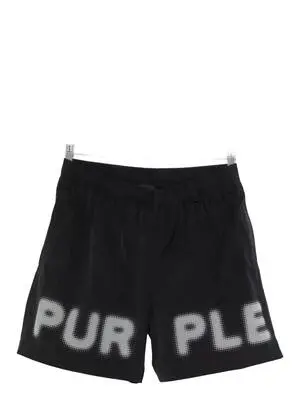PURPLE BRAND Wordmark Shorts - Black