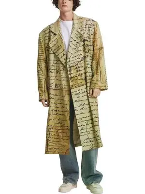 IRINA VOINEA Printed Coat - Neutrals