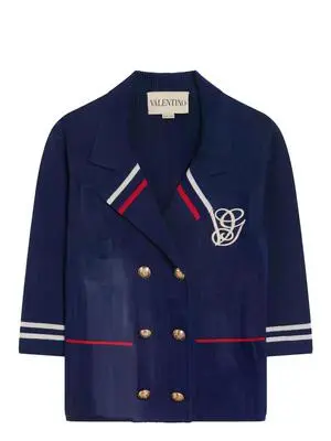 Valentino Garavani Double-breasted Jacket - Blue