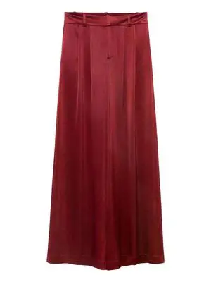 Alice + Olivia Kennedy Pleated Trousers - Red