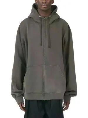 MAISON MARGIELA Hooded Numbers-motif Jacket - Grey
