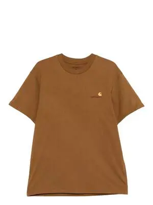 Carhartt Work In Progress American Script T-shirt - Brown