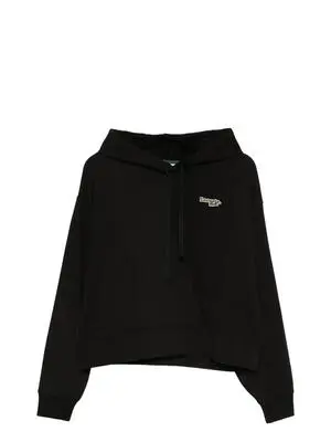 Lacoste Drawstring Hooded Sweatshirt - Black
