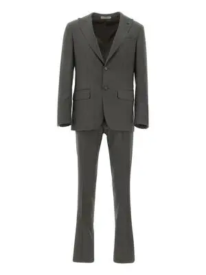 Corneliani Peak-lapels Wool Suit - Grey