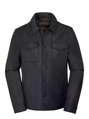 MOORER Flap-pocket Shirt Jacket - Black