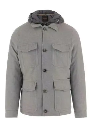 MOORER Monti Hooded Jacket Grey