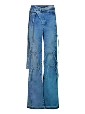 Ottolinger Strappy Wrap Jeans - Blue