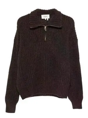 Ba&sh Beltane Zip Sweater Brown