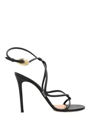 GIANVITO ROSSI 120mm Knot-detail Heeled Sandals - Black