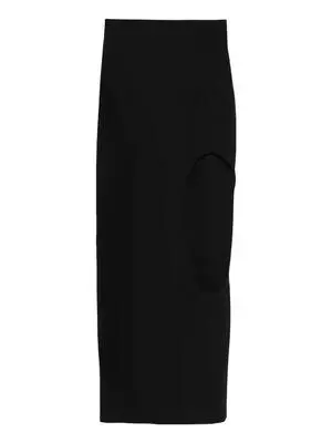 A.W.A.K.E. Mode Cut-out Detail High-waisted Skirt - Black