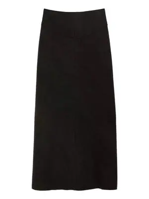 LANVIN High-waisted Straight Skirt - Brown