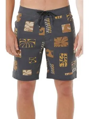 Rip Curl Mirage Printed Board Shorts - Washed Black
