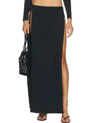 Bond Eye Wynn Maxi Skirt - Black Bare