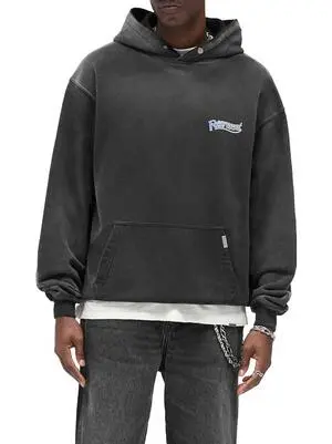 REPRESENT Showcasing Graphic Hoodie - Stained Black
