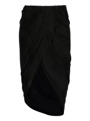 FRANCESCO MURANO Draped Asymmetric Mini Skirt - Black