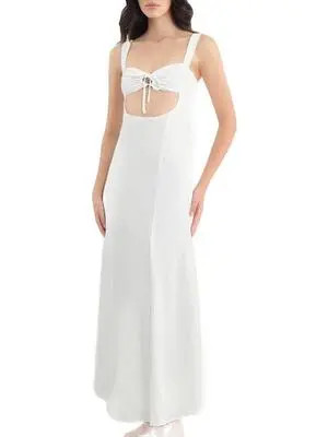 BOAMAR Siena Cutout Maxi Dress - White