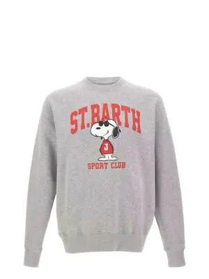 MC2 SAINT BARTH X Peanuts Snoopy Logo Sweatshirt - Grey
