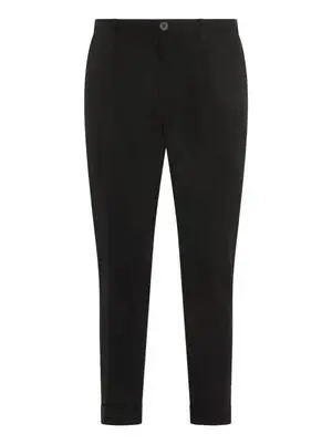 GTA Pleated Straight-leg Trousers - Black