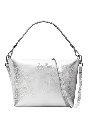 MC2 SAINT BARTH Aline Shoulder Bag With Logo Strap - Silver