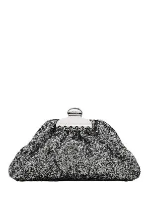 Marc Jacobs The Glam Small Clutch Silver