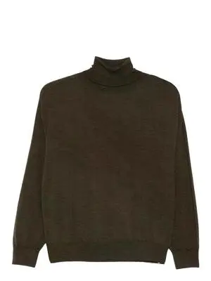 Peserico Long-sleeve Roll-neck Top - Green