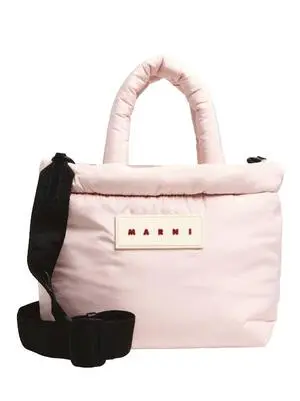 Marni East/West Puffer Tote 00c18 Cinder Rose