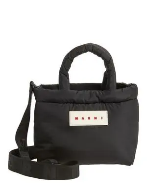 Marni East/West Puffer Tote 00n99 Black