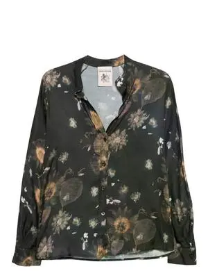 SEMICOUTURE Floral-pattern Top - Grey