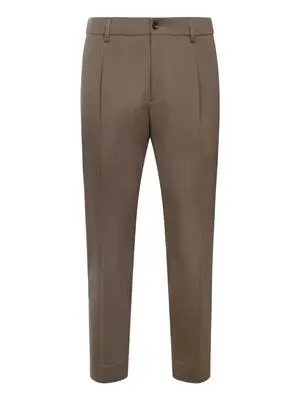 BE ABLE Pleated Trousers - Brown