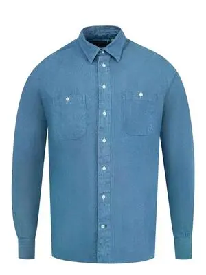 Gitman Bros Button Fastening Shirt - Blue