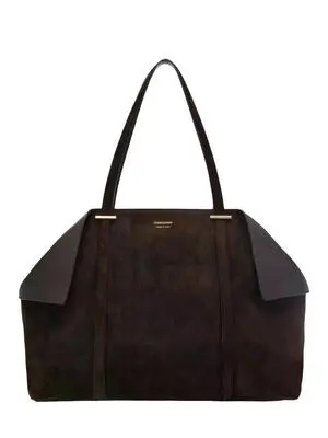 FERRAGAMO Large Folded-sides Tote Bag - Brown