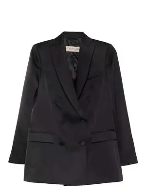 BLANCA VITA Double-breasted Blazer - Black