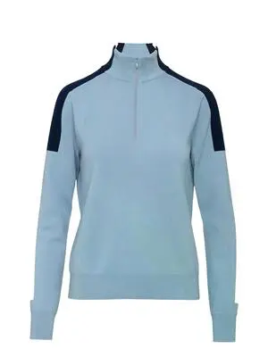 Aztech Mountain Zip Wool Blend Sweatshirt - Blue