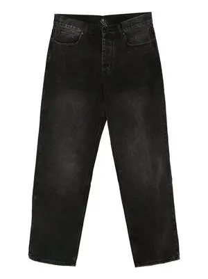 Imperial Distressed Five-pocket Jeans - Black