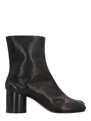 MAISON MARGIELA 60mm Tabi Leather Ankle Boots - Black